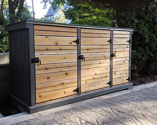 Storage Sheds for Large Garbage and Recycling Bins | Redwood Sheds