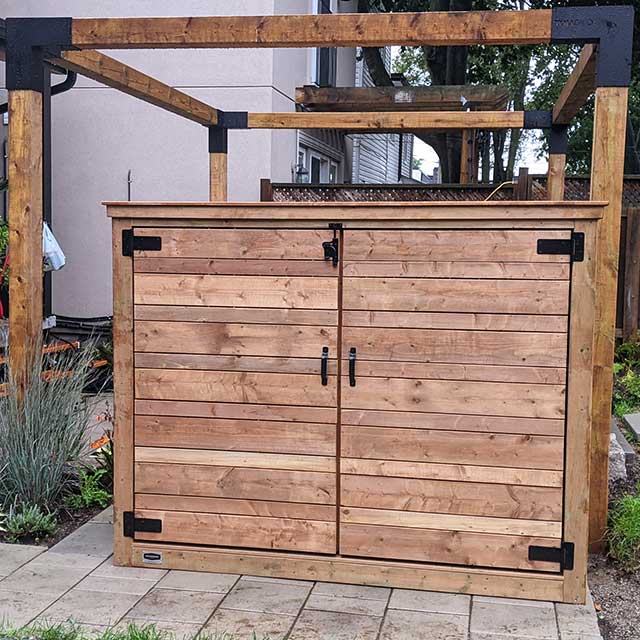 Redwood Sheds | Sheds for Garbage Bins, Recycling Bins and Green Bins ...